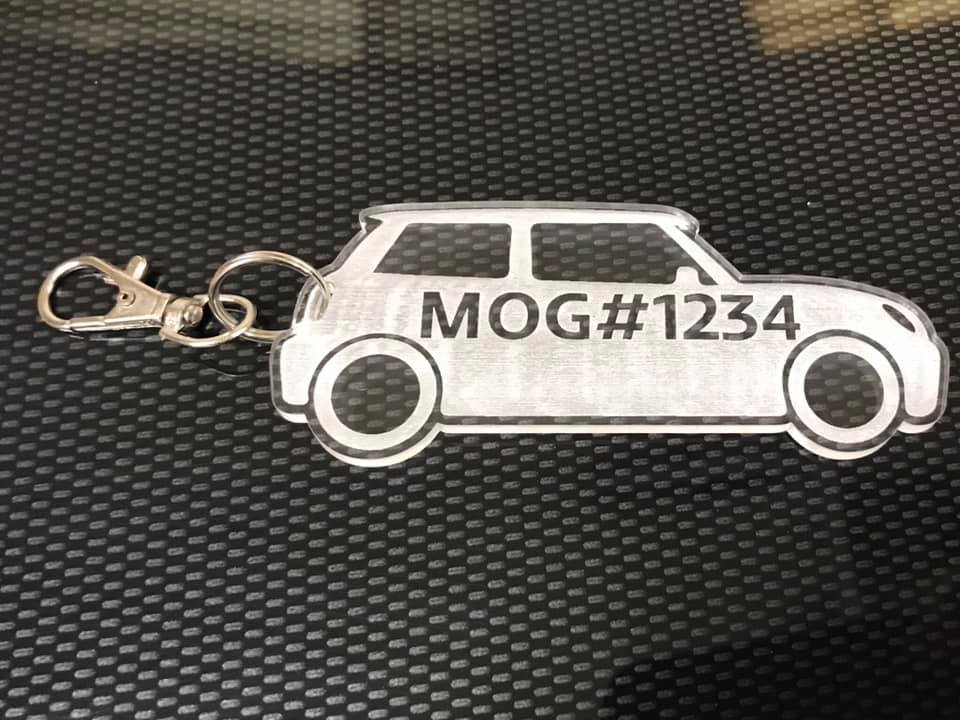 Acrylic Mini Owners Group Keyring - The Sticker Guys